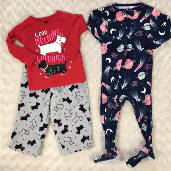Carter's | Pajamas | Carters Scottie Dog Space Theme Pajama | Poshmark